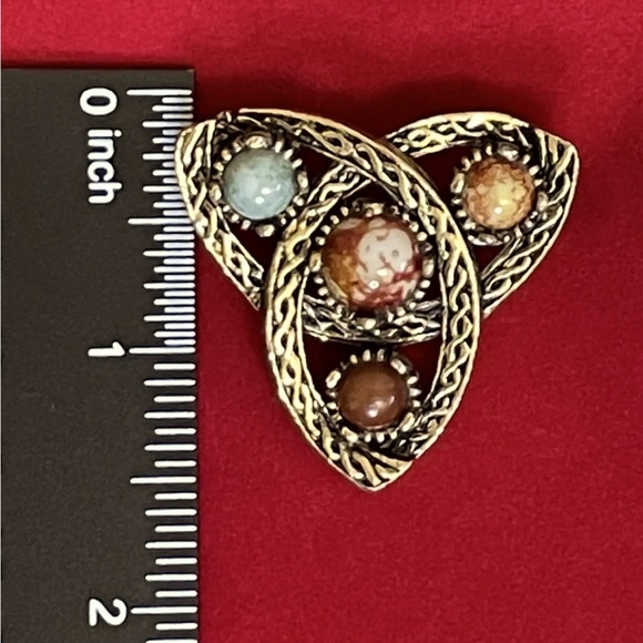 Jacobite | Jewelry | Vintage Jacobite Celtic Knot Gold Tone Brooch ...